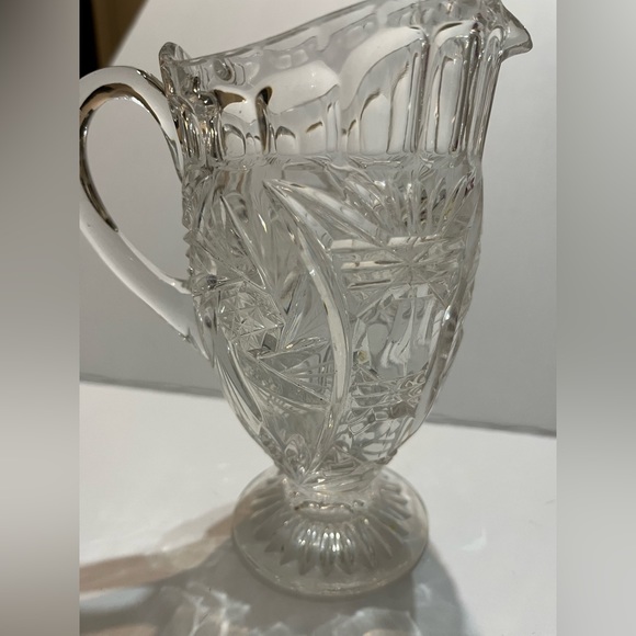 Dining | Vintage Crystal Pinwheel Pitcher | Poshmark